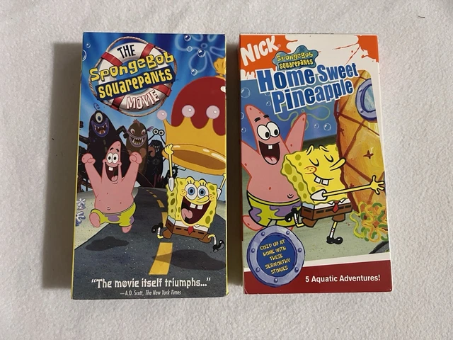 LOT THE SPONGEBOB Squarepants Movie VHS 2005 S & Home Sweet Pineapple ...