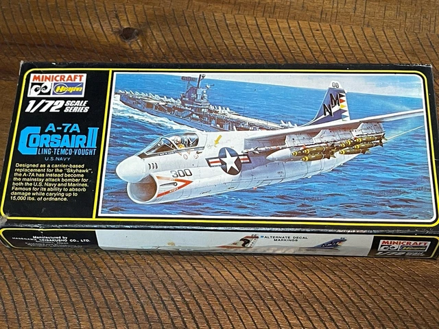 VINTAGE HASEGAWA MINICRAFT A-7A Corsair II Scale 1/72 #017 $9.95 - PicClick