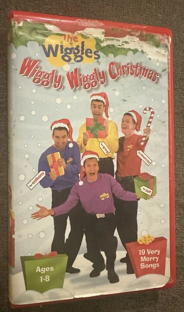 THE WIGGLES: WIGGLY Wiggly Christmas VHS 2000 Clamshell Vintage VTG ...