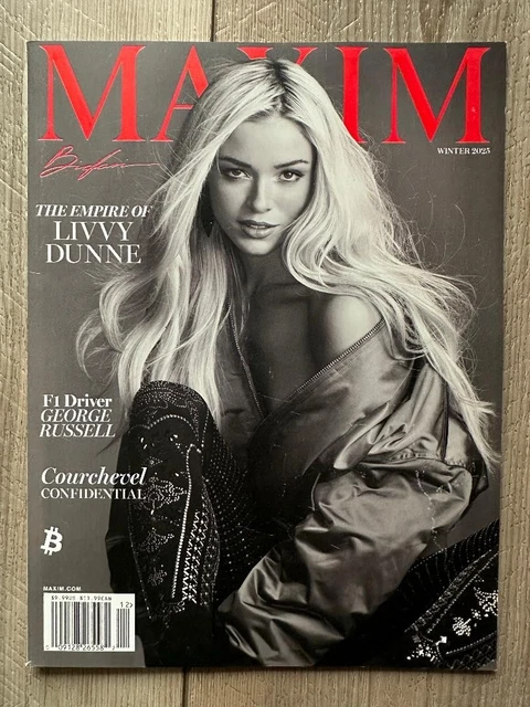 MAXIM WINTER 2025 Issue Empire Of LIVVY DUNNE Dallas Cowboy ...