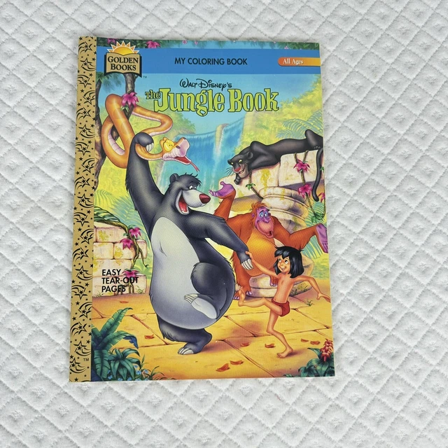 1996 DISNEY JUNGLE Book Golden Books Coloring Book Unused £8.35 ...