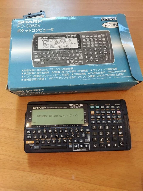 SHARP PC-801 POCKET Computer Programmable Calculator Tested 1980s Rare ...