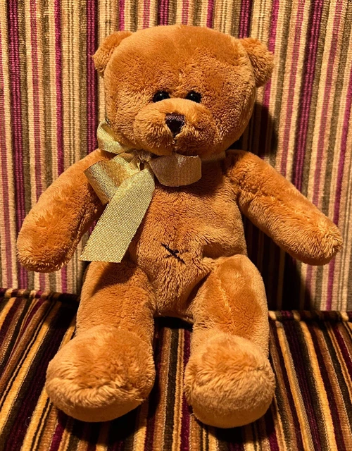 KEEL TOYS BROWN bear with bow plush soft toy 6" £5.00 - PicClick UK