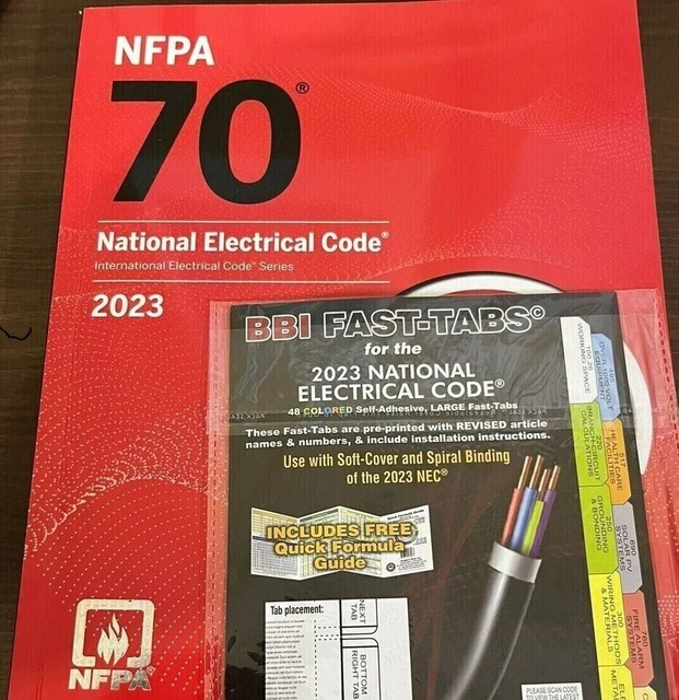 2023 NEC CODE Book NFPA70 National Electrical Code with 2023 BBI Fast ... 2023 NEC CODE Book NFPA70 National Electrical Code with 2023 BBI Fast ...