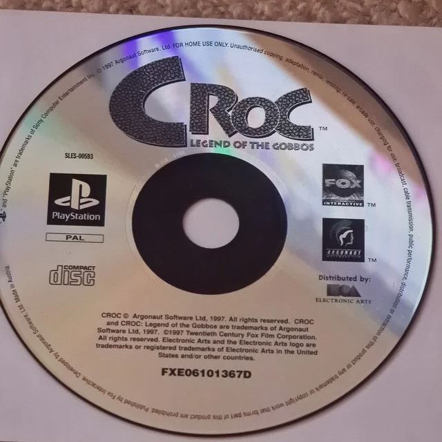 *DISC ONLY* CROC Legend of the Gobbos Playstation PS1 Video Game PAL £9 ...