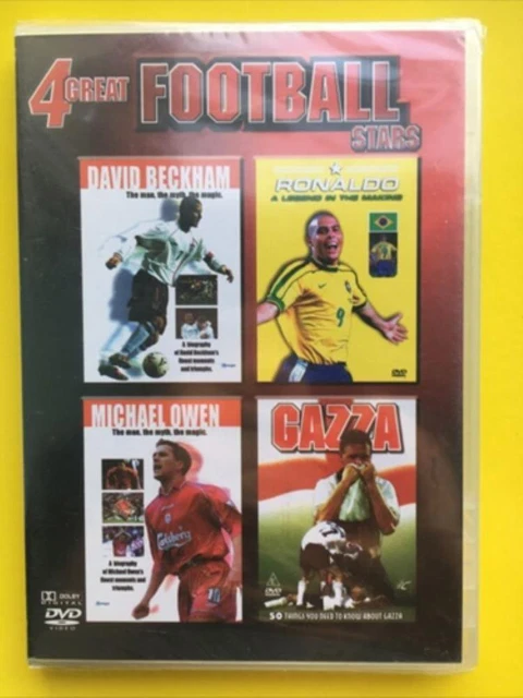 4 GREAT FOOTBALL STARS-BECKHAM , RONALDO , MICHAEL OWEN , GAZZA. David ...