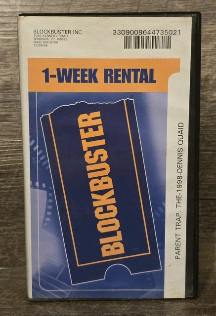 BLOCKBUSTER VHS MOVIE Rental w/Case The Parent Trap...Tested! Free ...