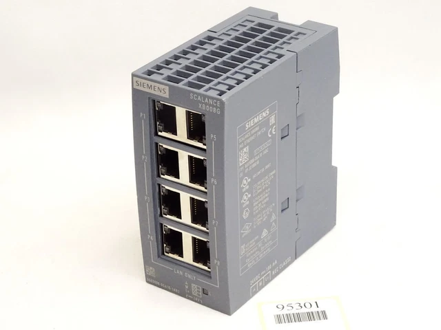 SIEMENS SCALANCE XB008G Ethernet Switch 6GK5008-0GA10-1AB2 EUR 199,00 ...