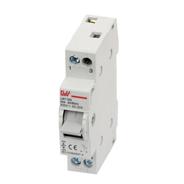 UK CHANGE OVER Switch 1 Pole Manual Transfer Isolation Switch Circuit ...