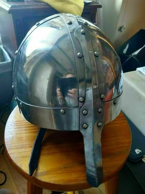 MEDIEVAL NORMAN / Viking Nasal Helmet LARP / SCA/ Reenactment Costume ...