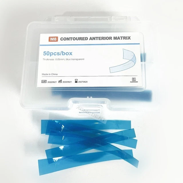 DENTAL MATRIX STRIP Contoured Anterior Matrices Strips Fits Garrison ...