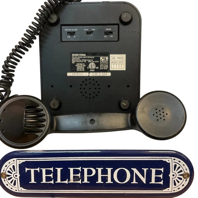 VINTAGE GRAND PHONE Retro-Style Push-Button Landline Phone £26.30 ...