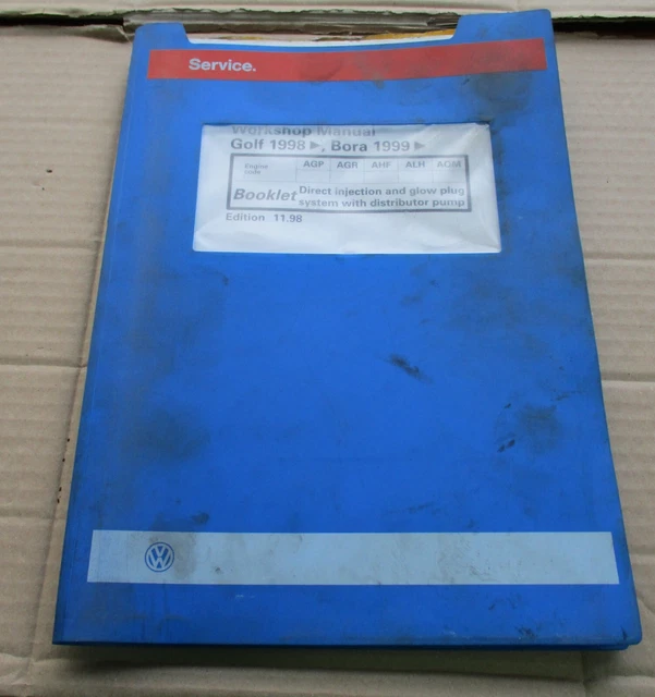 USED GENUINE VW Golf MK4 1.9 TDI Direct Injection & Glow Plug Workshop ...
