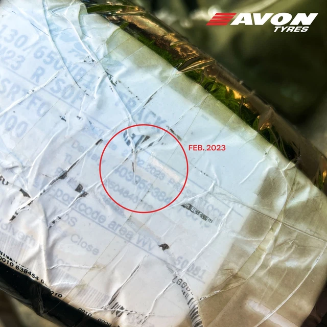 AVON AM23 NEW 2023, cantilever rear motorcycle classic race tyre. 130 ...