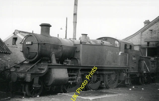 RAILWAY PHOTO 6X4 ex GWR Steam Engine 2-6-2T 4101 Banbury Shed March ...
