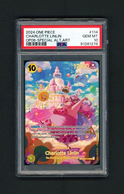 2024 ONE PIECE CHARLOTTE LINLIN OP06-114 English SP Special Alt Art PSA ...