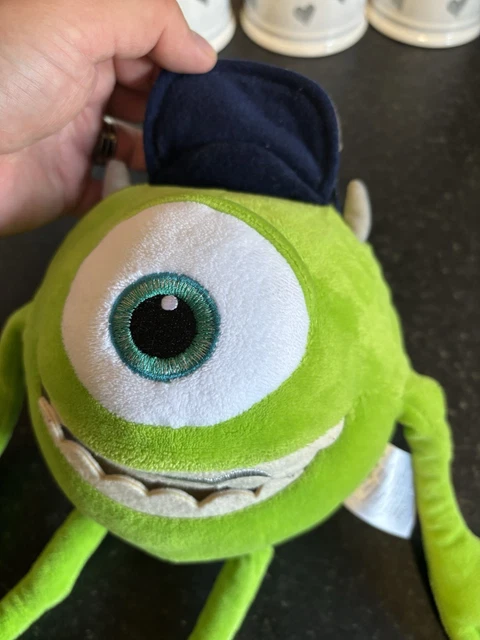 DISNEY STORE MONSTERS Inc University Mike Wazowski 14" plush with stamp ...