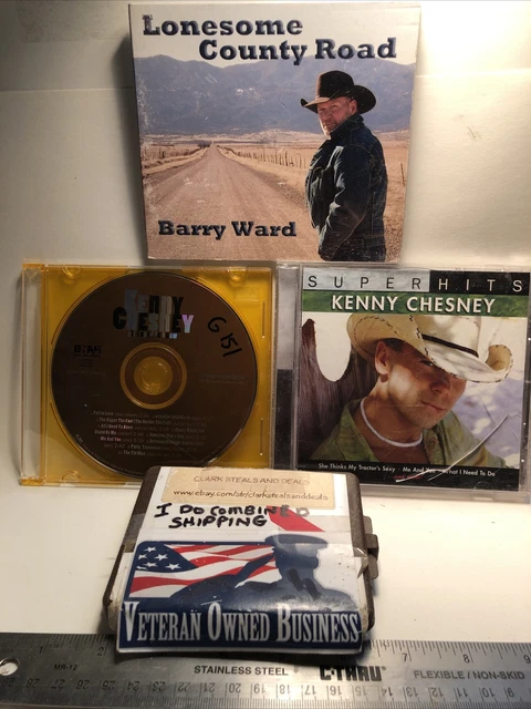 COFFRET CD DE musique, Kenny Chesney, Barry Ward, lot country CC, EUR 7 ...