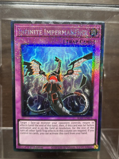 YU-GI-OH INFINITE IMPERMANENCE PRISMATIC COLLECTORS RARE🥶 $20.61 ...