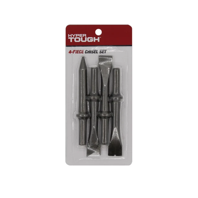 HYPER TOUGH 4& Heavy Duty Steel Air Hammer Chisel Set 4 Pack £8.98 ...