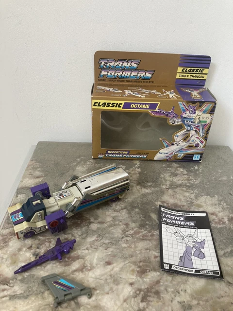 RARE TRANSFORMERS G1 Octane Euro Uk Gold Box Classic Complet En Boîte ...