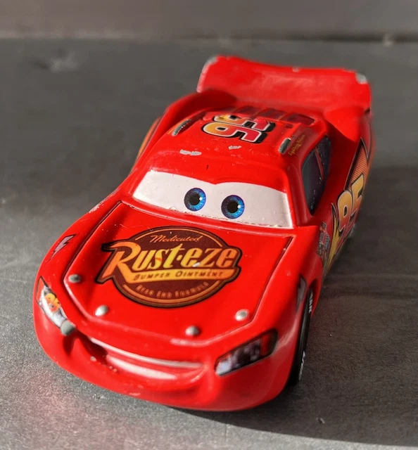 LIGHTNING MCQUEEN RUST-EZE Mattel Toy Car, DISNEY PIXAR Cars, Diecast ...