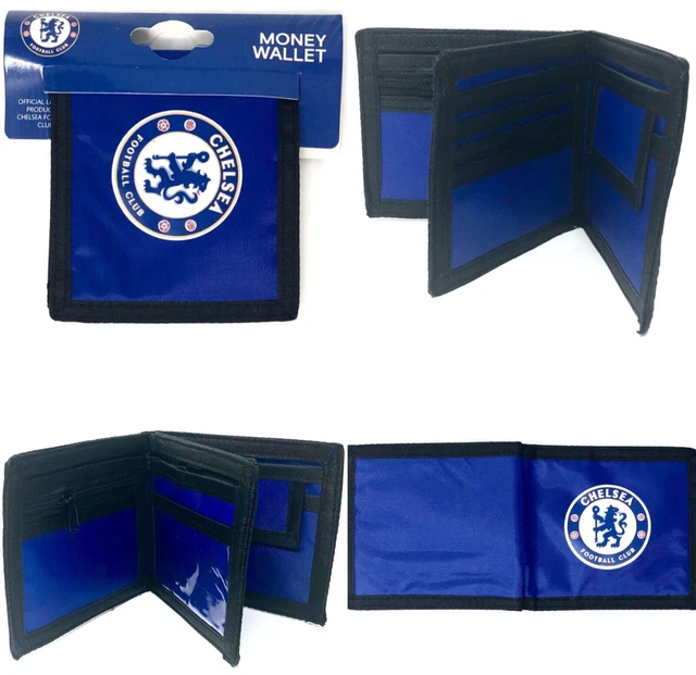 CHELSEA FC CLUB Crest Soft Pocket Money Wallet Coin Credit Card Holder ...