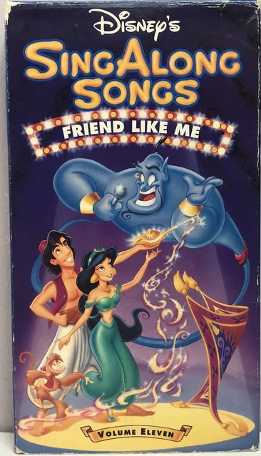 DISNEY’S SING ALONG Songs Aladdin Friend Like Me VHS Video Tape BUY 2 ...