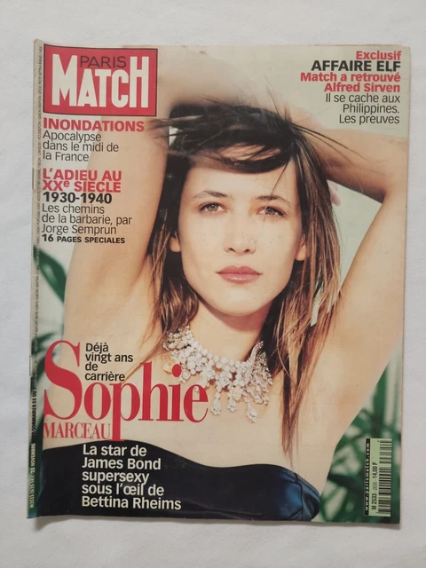 1999 NOVEMBER PARIS MATCH French Magazine Sophie Marceau James Bond ...