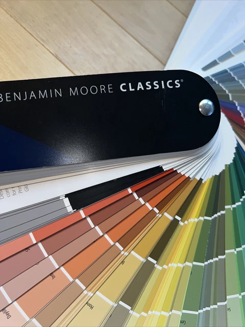 BENJAMIN MOORE PAINT Color Chart Fan Swatch Chips £34.69 - PicClick UK