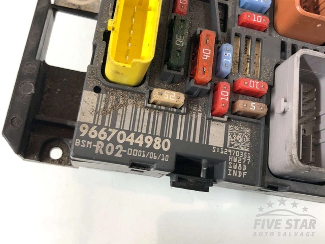 PEUGEOT 5008 FUSE Relay Box Fusebox Unit 1.6 HDi Diesel 80kW (110 HP ...