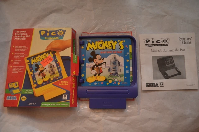 SEGA PICO DISNEY'S Mickey’s Blast Into The Past Cartridge, Manual & Box ...