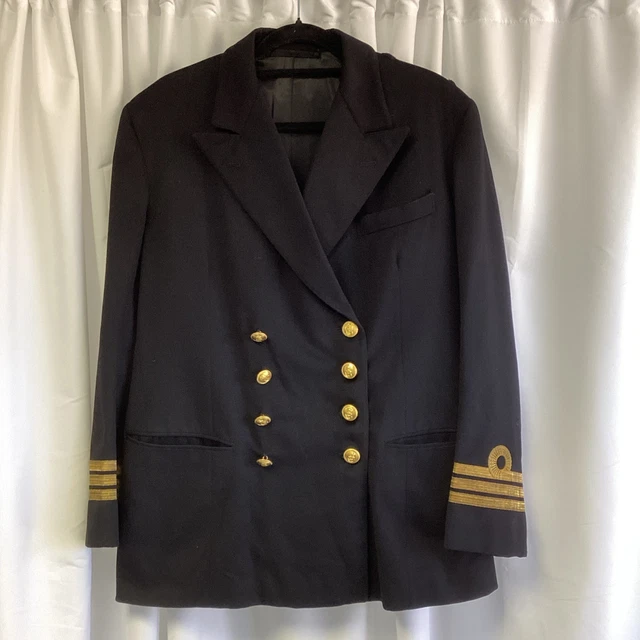 VINTAGE ROYAL NAVY Lieutenant Commander Officer Uniform 1BJacket Chest ...