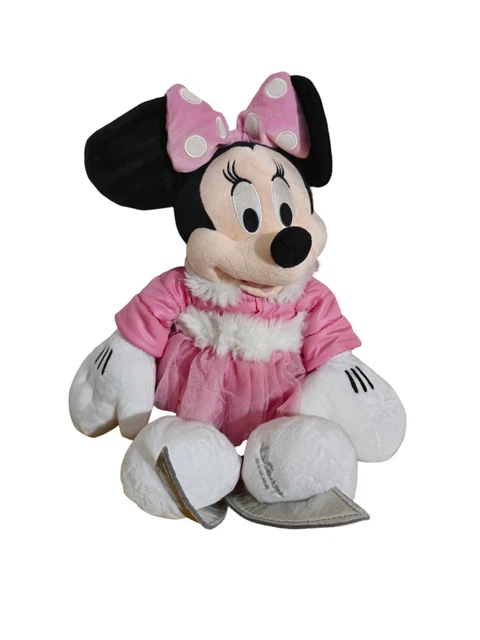 MINNIE MOUSE 17& Disney Store 2011 Ice Skating Soft Toy Plush Stuffed ...