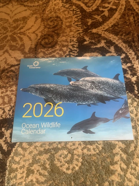 2026 OCEAN WILDLIFE 16-month (Sept 2025 - Dec 2026) Calendar Ocean ...