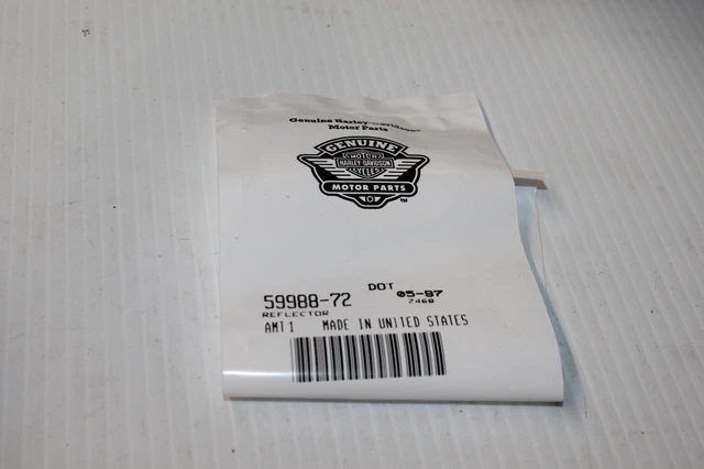 GENUINE HARLEY FL FX Shovelhead XL License Plate Bracket Reflector ...
