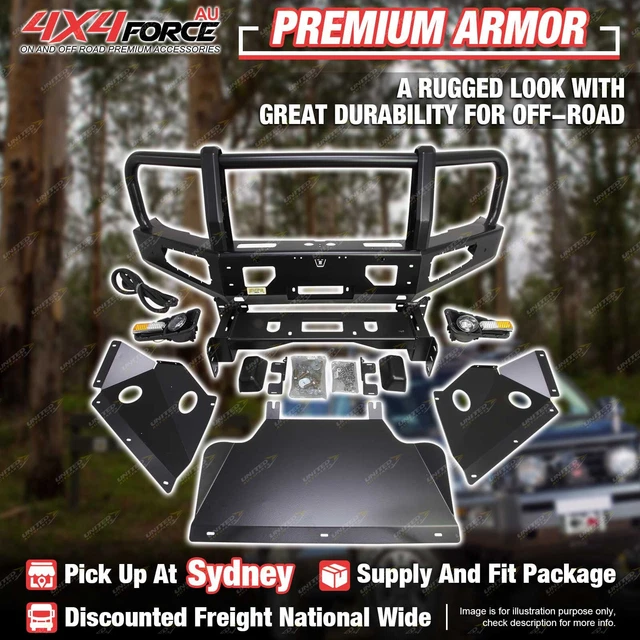 PREMIUM ARMOR FRONT Bull Bar 3 Loop Bumper Bar for GWM Great Wall ...