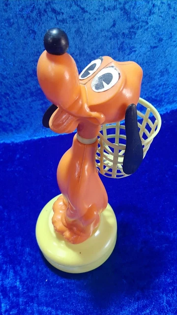 *LP2 VINTAGE WALT Disney Production Pluto Cane In Plastica No Gomma ...