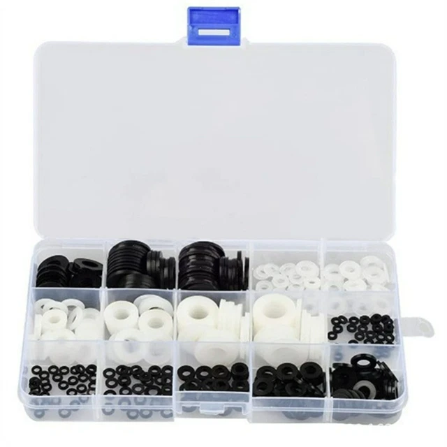 480PCS M2 M2.5 M3 M4 M5 M6 M8 M10 M12 Flat Washers Assortment Kit Marine Uses EUR 13,63 ...