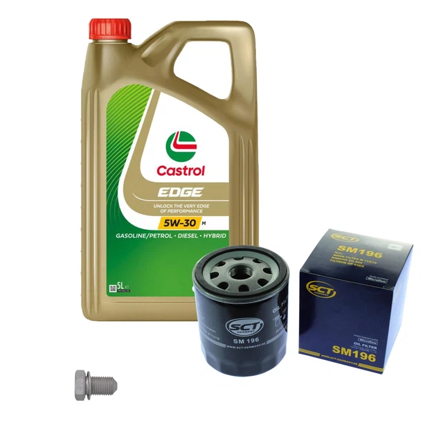 SCT FILTRE À Huile 5L castrol edge M 5W-30 pour Mazda 5 CR19 2.0 1.8 ...