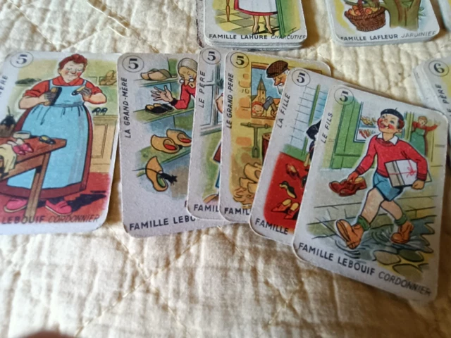 ANCIEN JEU DES 7 familles début 20ème Les métiers EUR 17,00 - PicClick FR