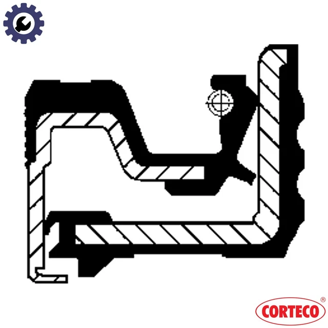 SHAFT SEAL WHEEL HUB 12017353B FOR IVECO F4AE3481A 3.9L 4cyl EUROCARGO ...