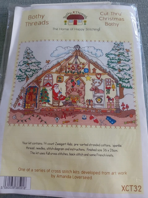 BOTHY THREADS CROSS stitch kit cut thru Christmas £21.50 - PicClick UK