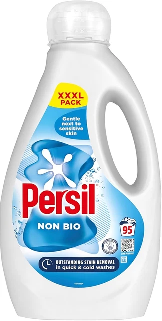 PERSIL NON-BIO LAUNDRY Sensitive Skin Gentle Detergent 95 Washes XXXL ...