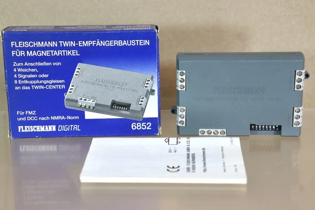 FLEISCHMANN 6852 N HO GAUGE DCC DIGITAL TWIN RECIEVER ACCESSORY MODULE ...