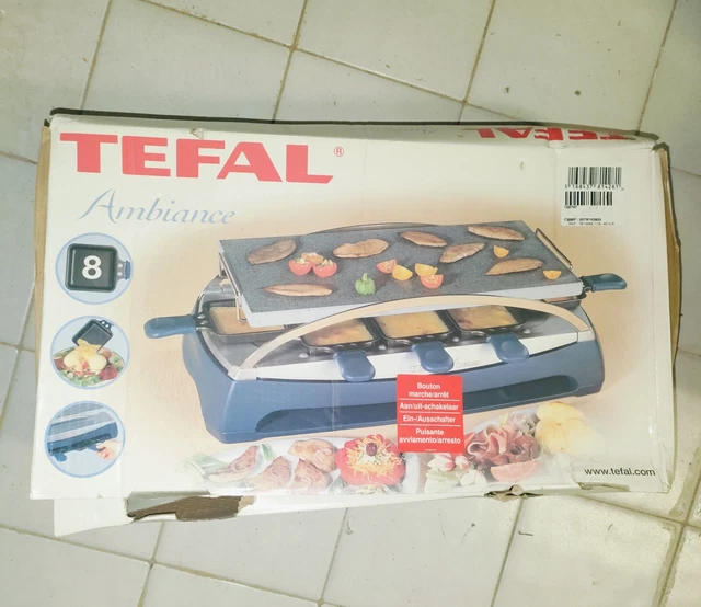 TEFAL PIERRADE RACLETTE Ambiance Elettrica Piastra in Pietra 8 Persone ...