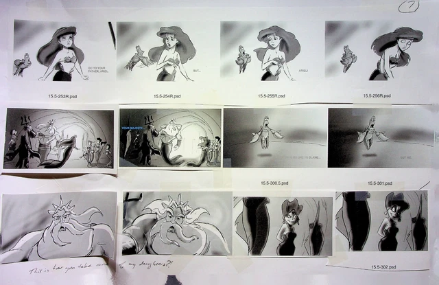 THE LITTLE MERMAID Ariel's Beginning Production Film Storyboard ...