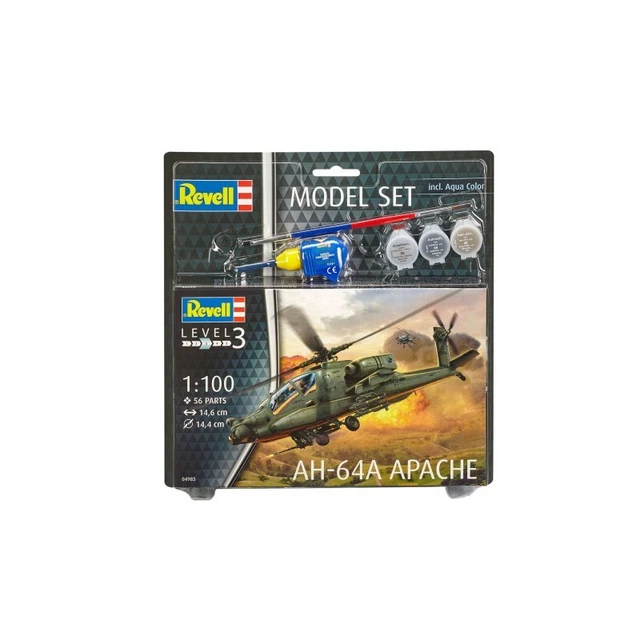 REVELL 64985 MODEL Set Ah-64A Apache 1/100 £14.95 - PicClick UK