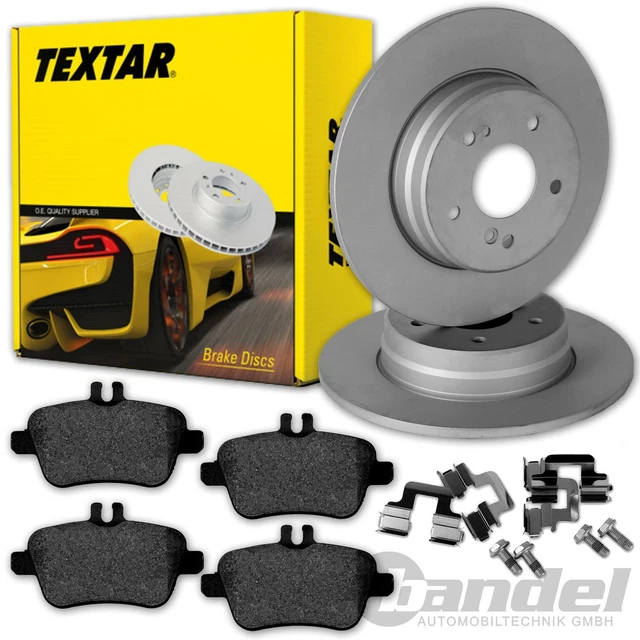 TEXTAR BREMSSCHEIBEN + BELÄGE HINTEN für MERCEDES A-KLASSE W176 + B-KLASSE W246 EUR 99,90 ...