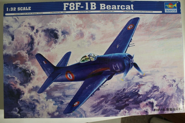 TRUMPETER - 1:32 - Grumman F8F-1B Bearcat Thai Air Force + French Air ...